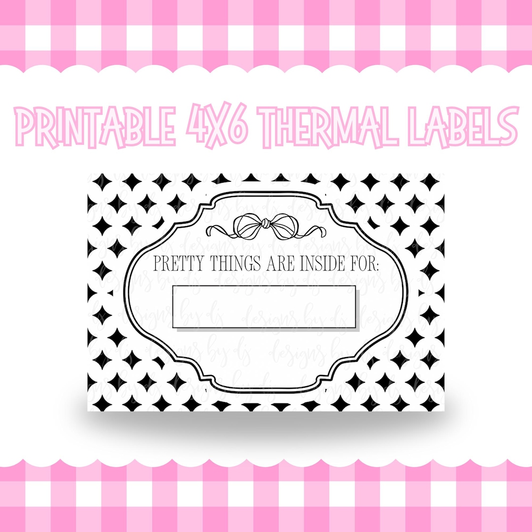 Thermal Pick up Label | Digital Download | Small Business PNG | 4x6 ...
