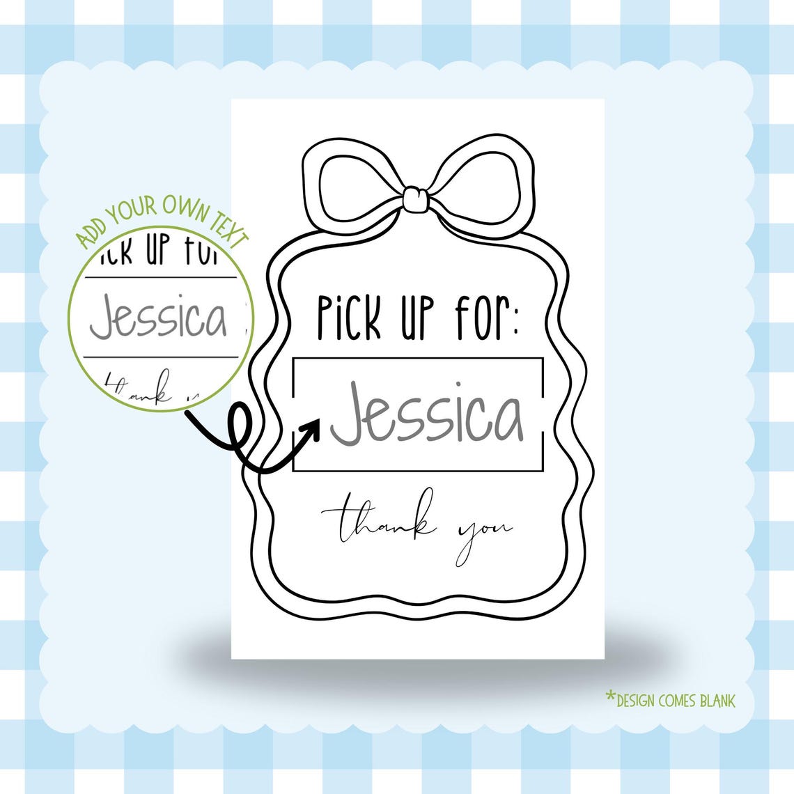 Thermal Pick up Label | Digital Download | Small Business PNG | 4x6 ...