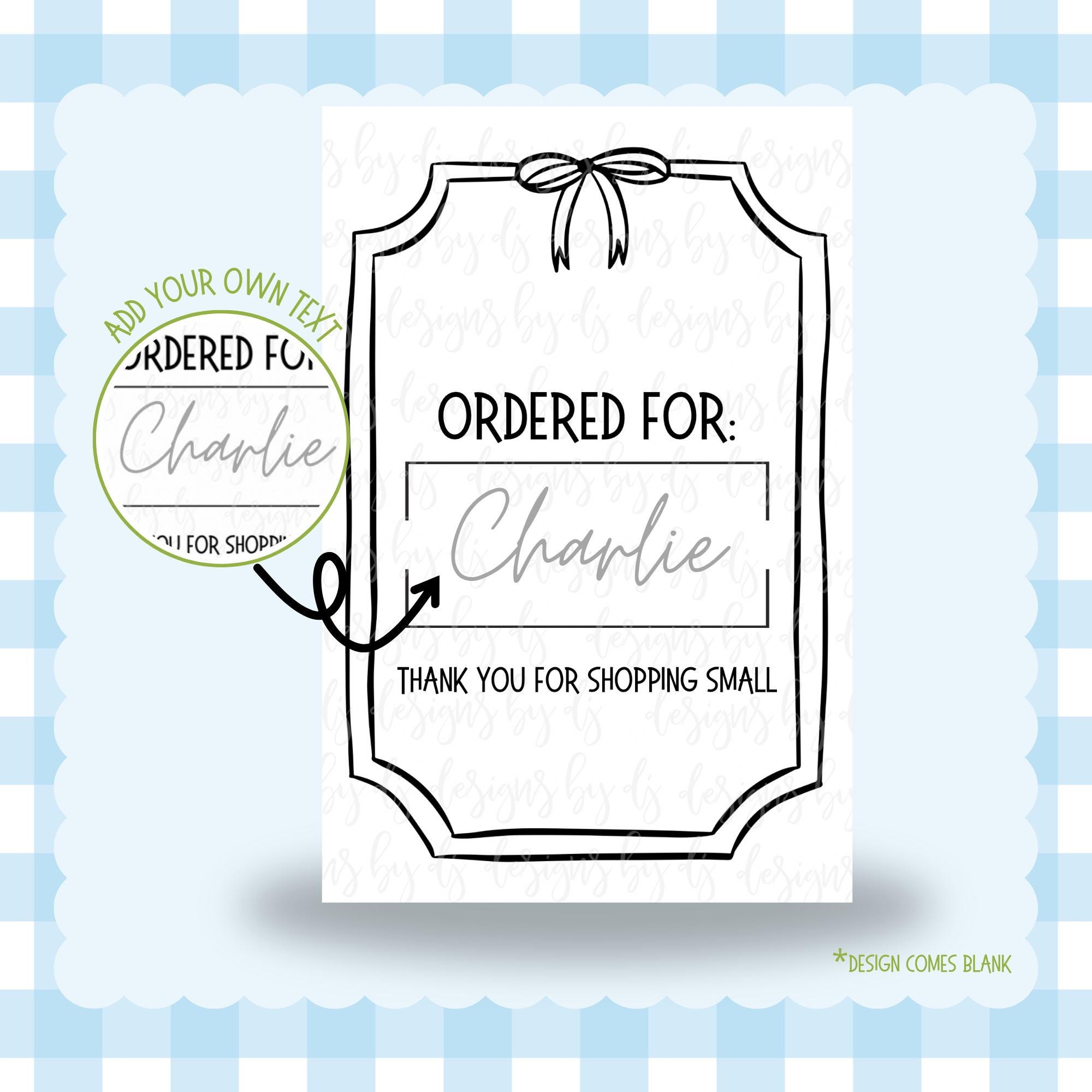 Thermal Pick up Label | Digital Download | Small Business PNG | 4x6 ...