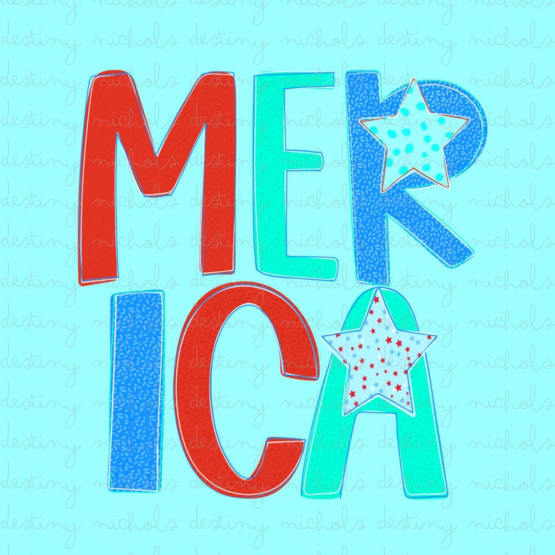 MERICA PNG | 4th of July | Labor Day | Patriotic | Digital Download ...