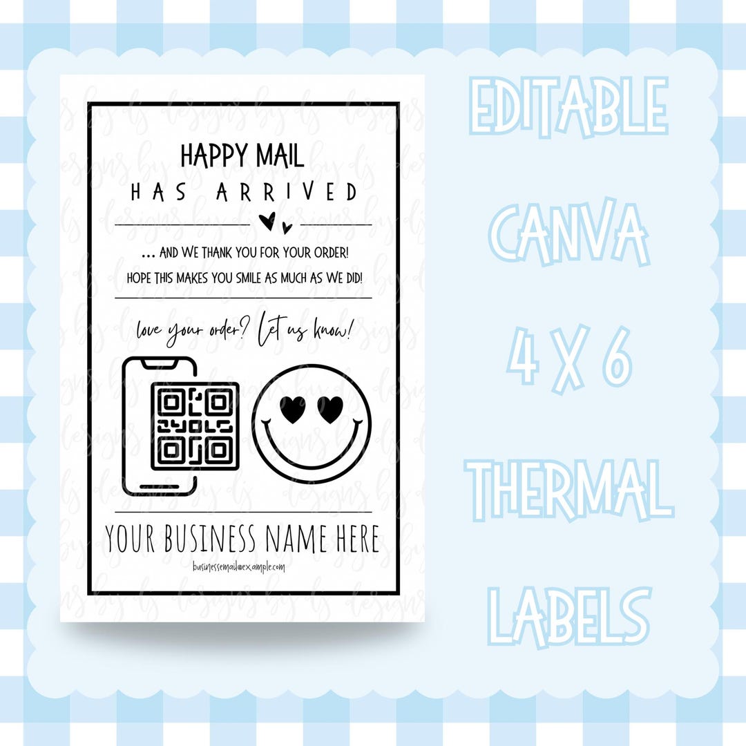 Thermal Pick up Label | Digital Download | Small Business PNG | 4x6 ...
