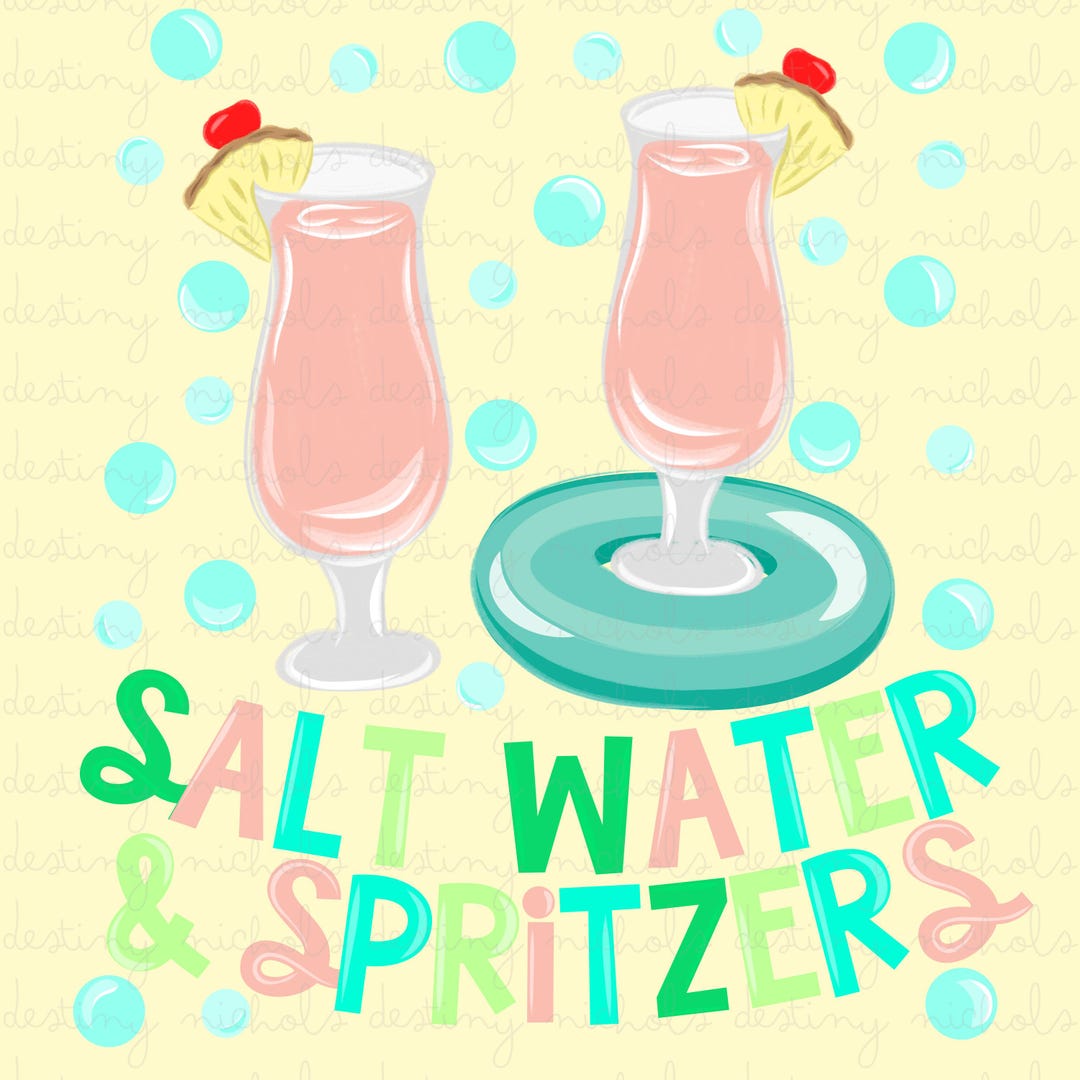Saltwater & Spritzers PNG | Spring Summer PNG | Instant Download ...