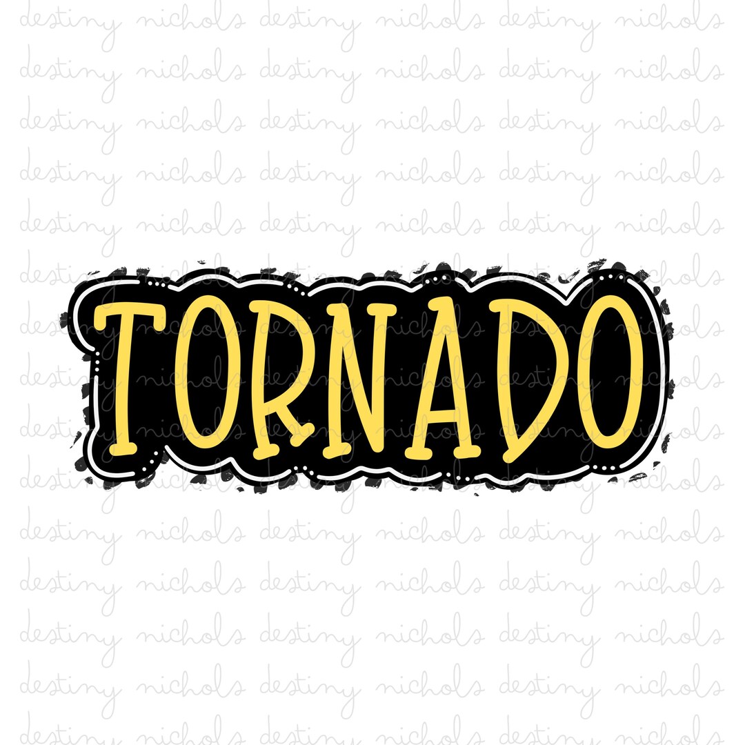 Tornado PNG | Hand Lettering | School Sports Logo | Digital Download ...