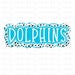 Dolphins PNG | Hand Lettering | School Sports Logo Design | Digital ...