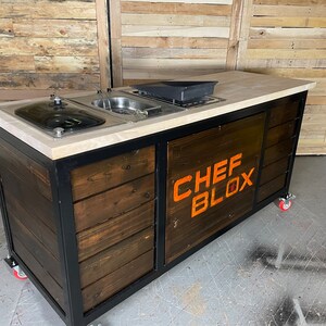 Mobile Kitchen Island - Chefblox - Modular Cooking Station - Etsy