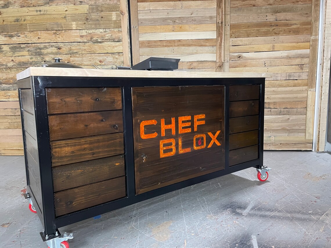 Mobile Kitchen Island - Chefblox - Modular Cooking Station - Etsy