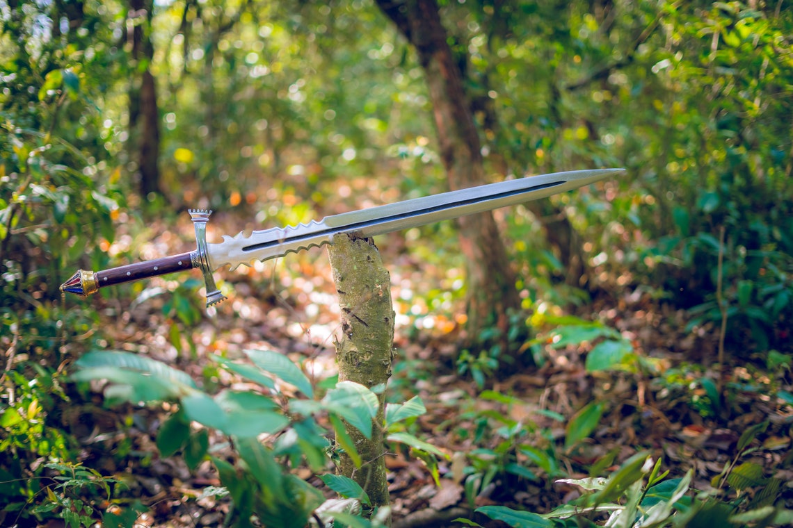 Handmade 31-inch Carbon Steel Hunting Sword | Rosewood Handle - Etsy