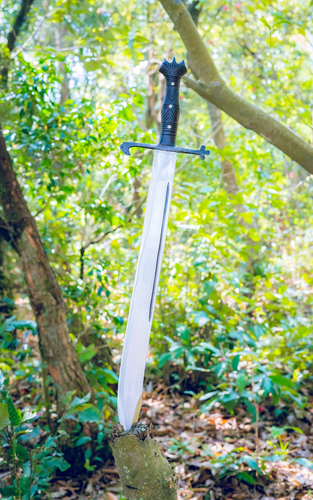 23 Inch Viking Sword | Straight Long Sword, Balance Oil Tempered ...