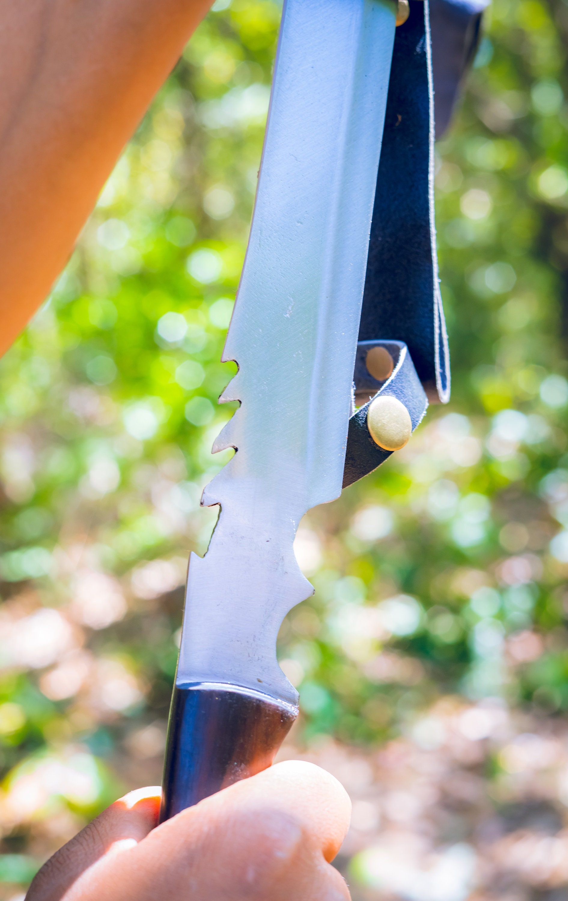 25.5 Inch Hand Forged Hunting Sword Knife Strong Full Tang Carbon Steel ...