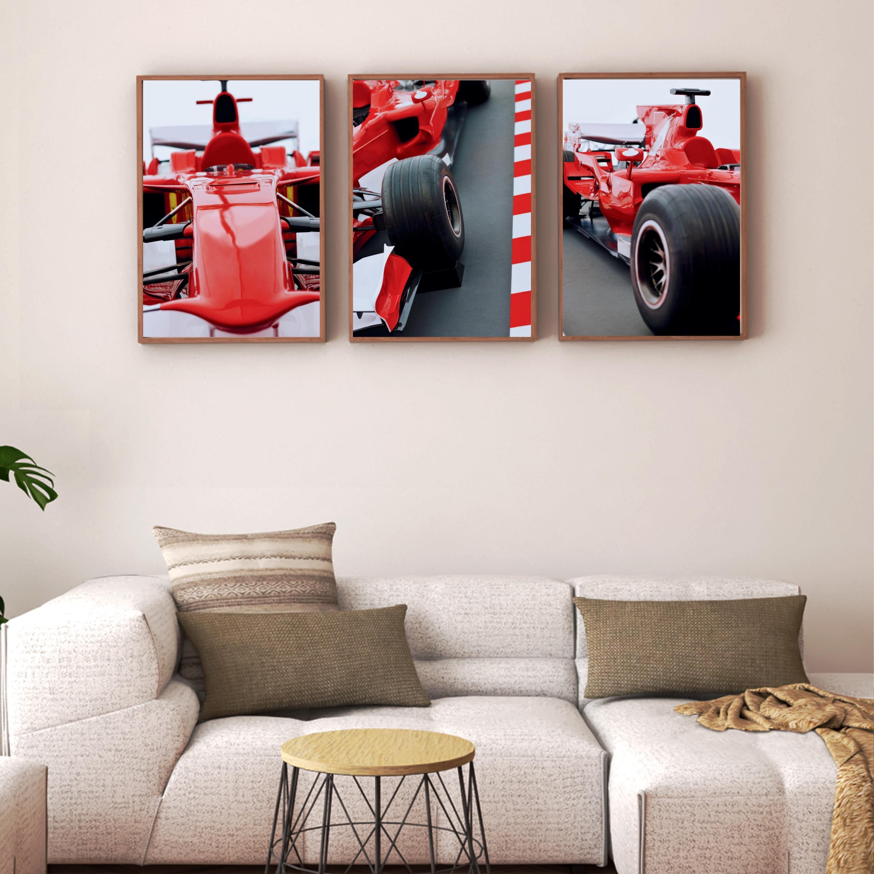 F1 Wall Art Set of 3, Formula 1 Poster, Ferrari Formula One, Ferrari F1 ...