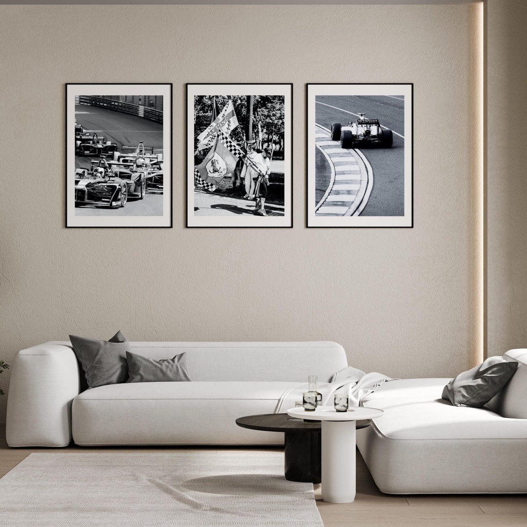 F1 Poster Set of 3, Formula 1 Poster, Ferrari Formula One, Ferrari F1 ...