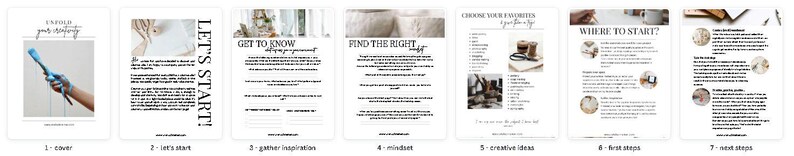 Workbook - Unfold Your Creativity - Etsy
