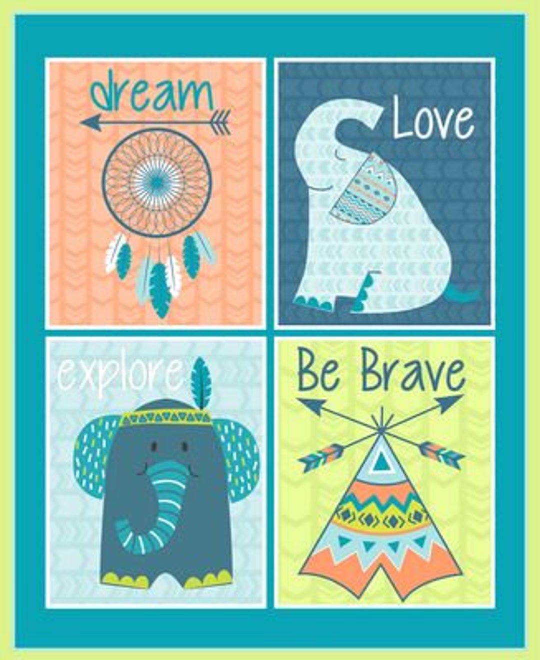 Boho Baby Panel by Studio E - Etsy