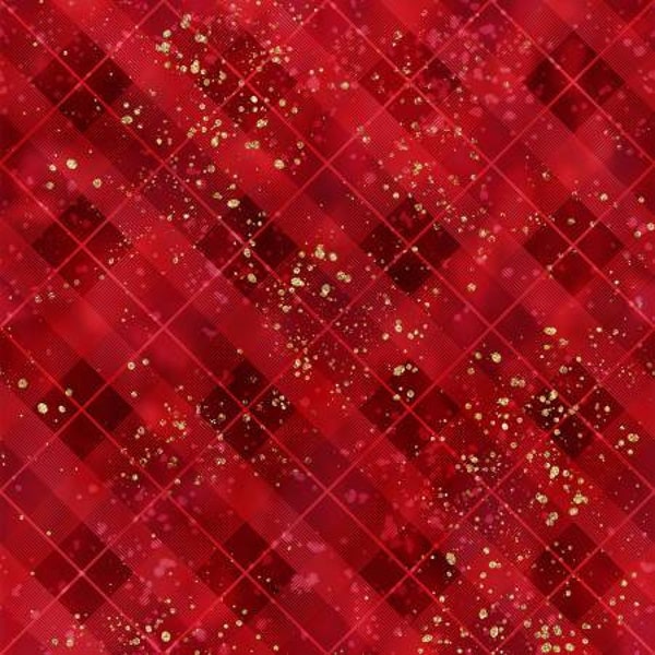 Red Plaid Fabric - Etsy