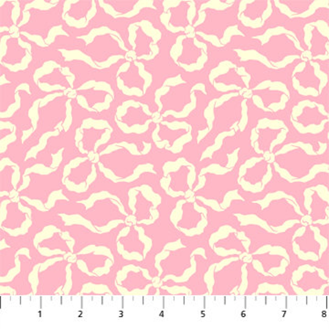 True Kisses Ribbons in Blush by Heather Bailey for Figo - Etsy
