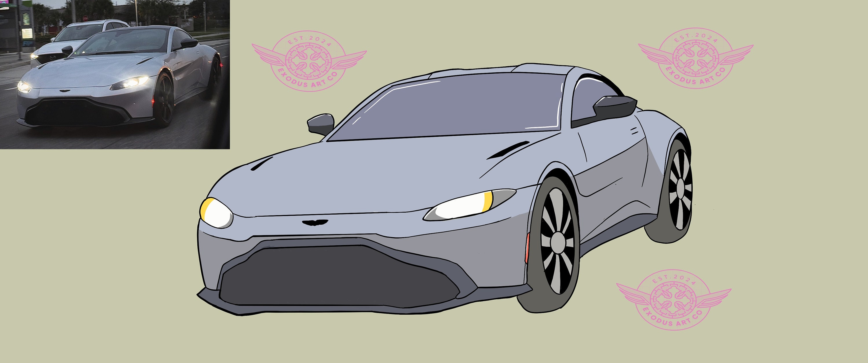 Personalized Cartoon Car Design | Digital Art | Customization | Car ...
