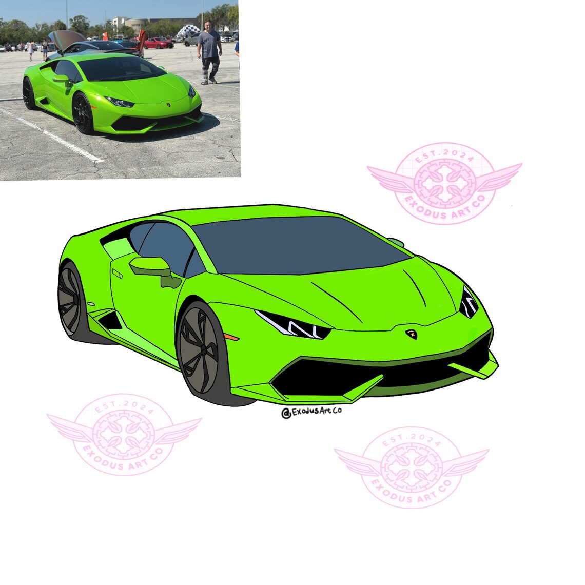 Personalized Cartoon Car Design | Digital Art | Customization | Car ...