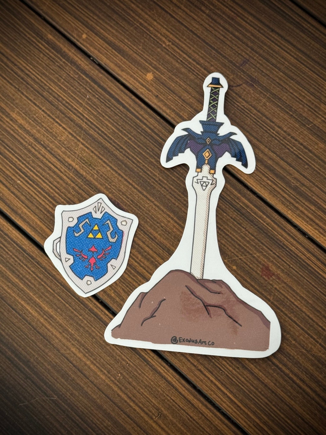 Legend of Zelda Master-sword and Shield Nintendo Die Cut Sticker Cute ...