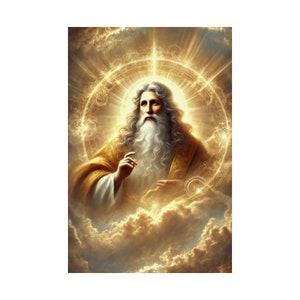 God Almighty Father of Jesus Poster Christian Wall Art, Religious Decor ...