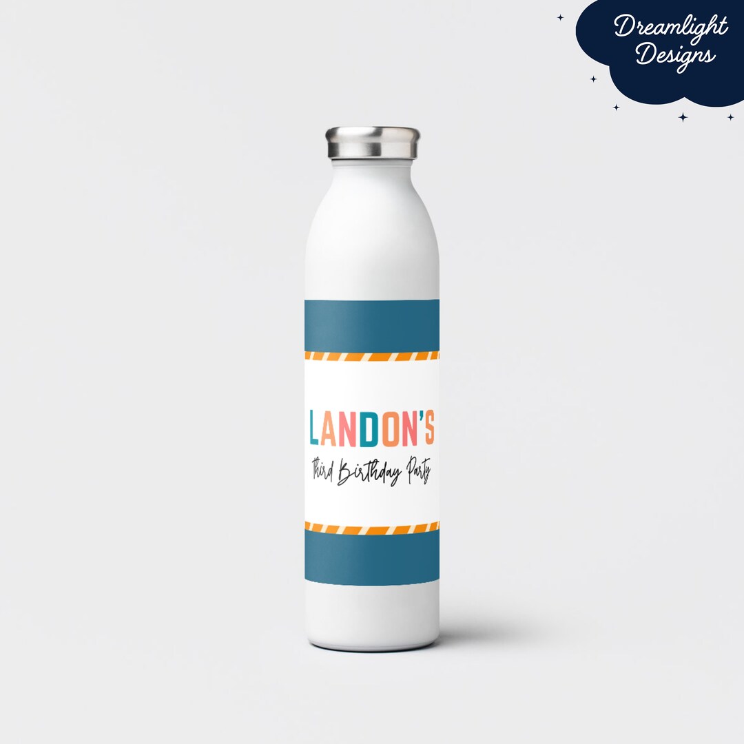 Construction Birthday Water Bottle Label, Construction Trucks Party ...