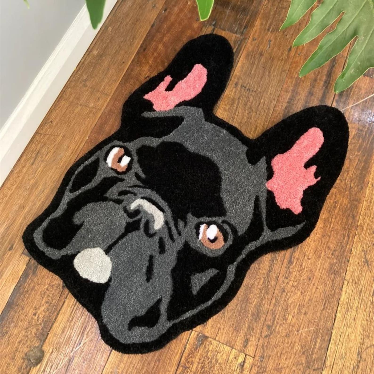 Handmade Custom Pet Portrait Tufted Rug Personalized Dog Rug ...