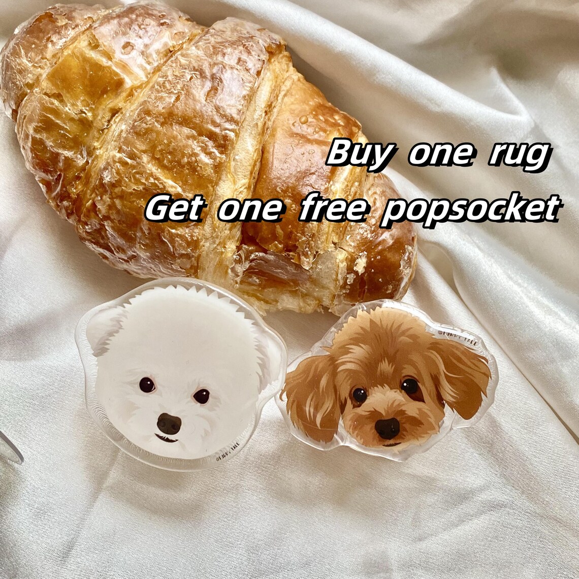 Handmade Custom Pet Portrait Tufted Rug Personalized Dog Rug ...