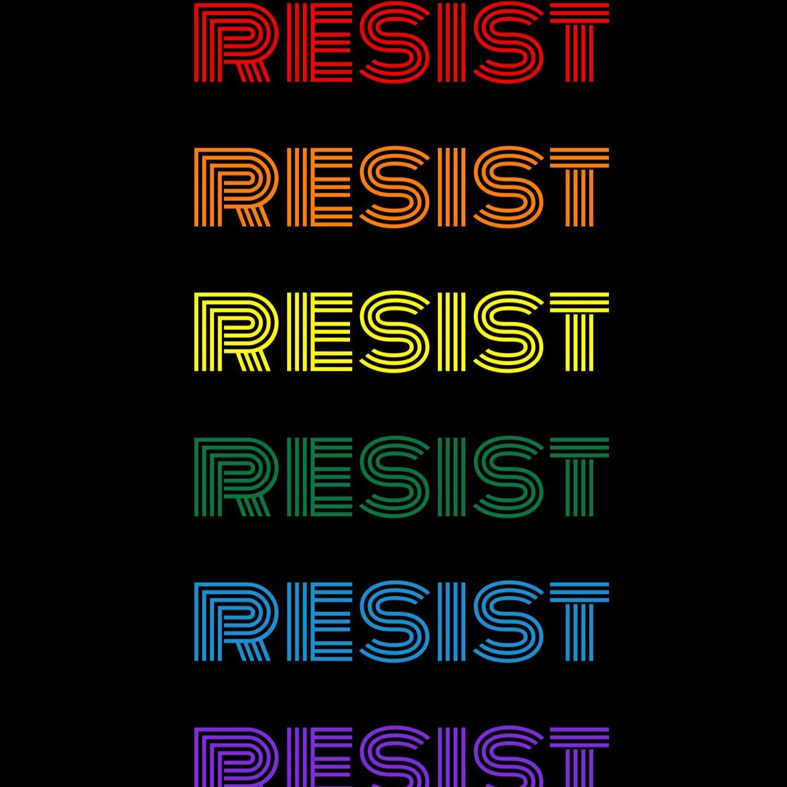 Resist Retro Rainbow Mug, Pride Coffee Mug, LGBTQ+ Statement Mug ...