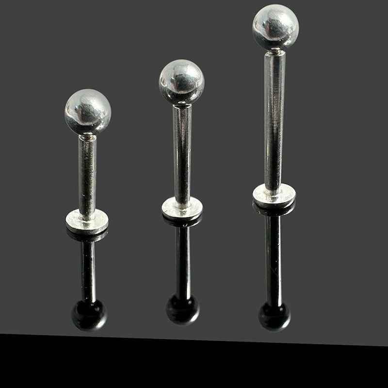 Silver Lip Piercings - Etsy UK