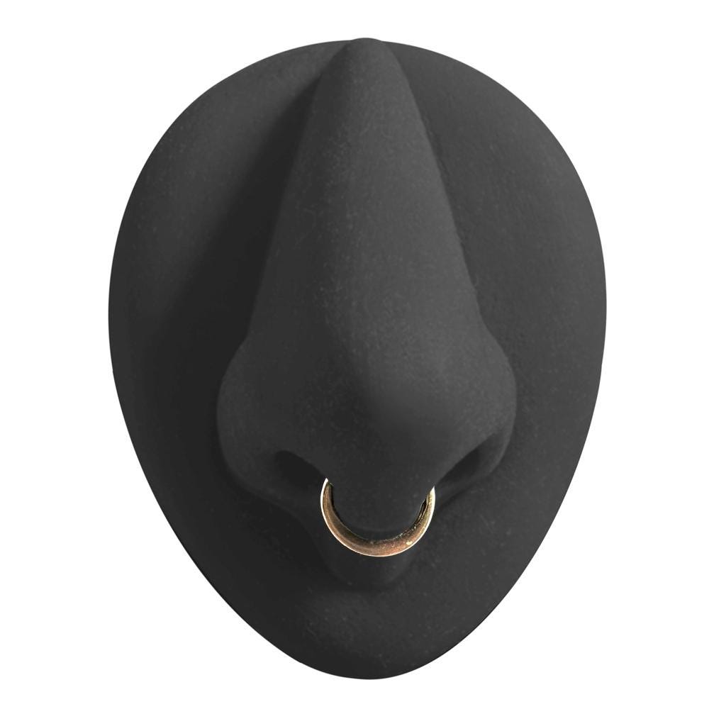 Oval Segment Clicker Ring Flat Profile – 14K Solid Gold Segment Ring ...