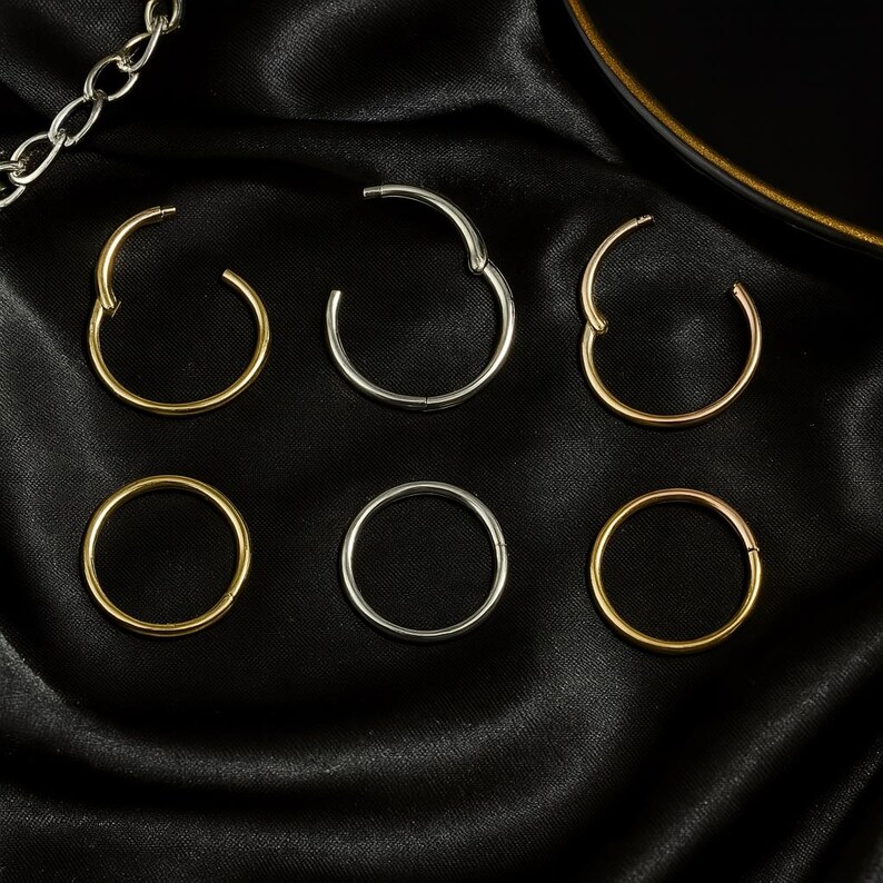 Seamless Segment Rings - Gold, Silver, Rose Gold - Implant Grade - Etsy