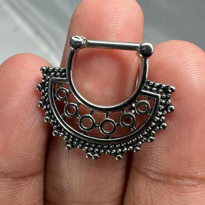 Clicker Tribal Septum Rings - Etsy Hong Kong
