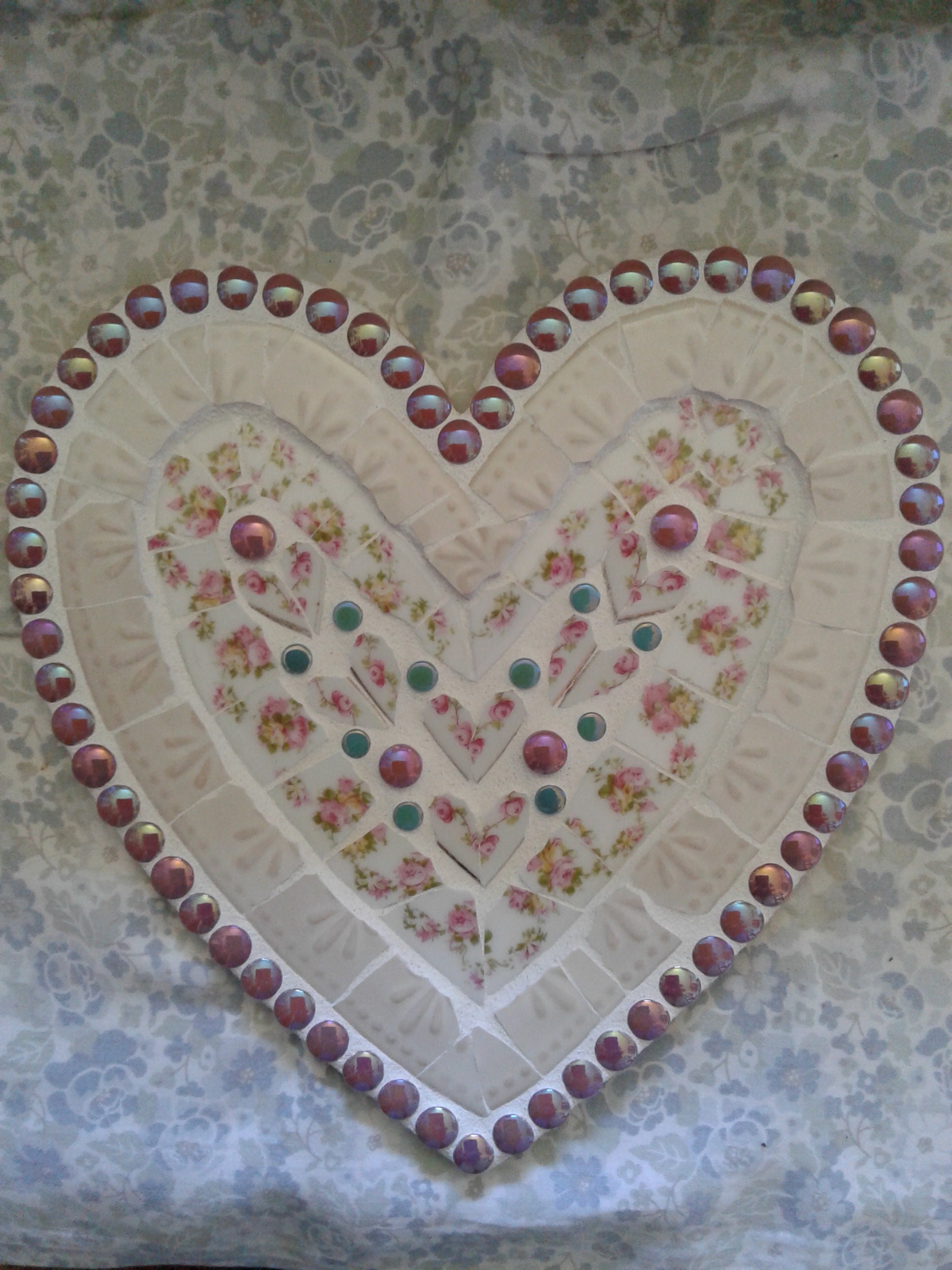 Large Mosaic Heart Wall Decor - Etsy