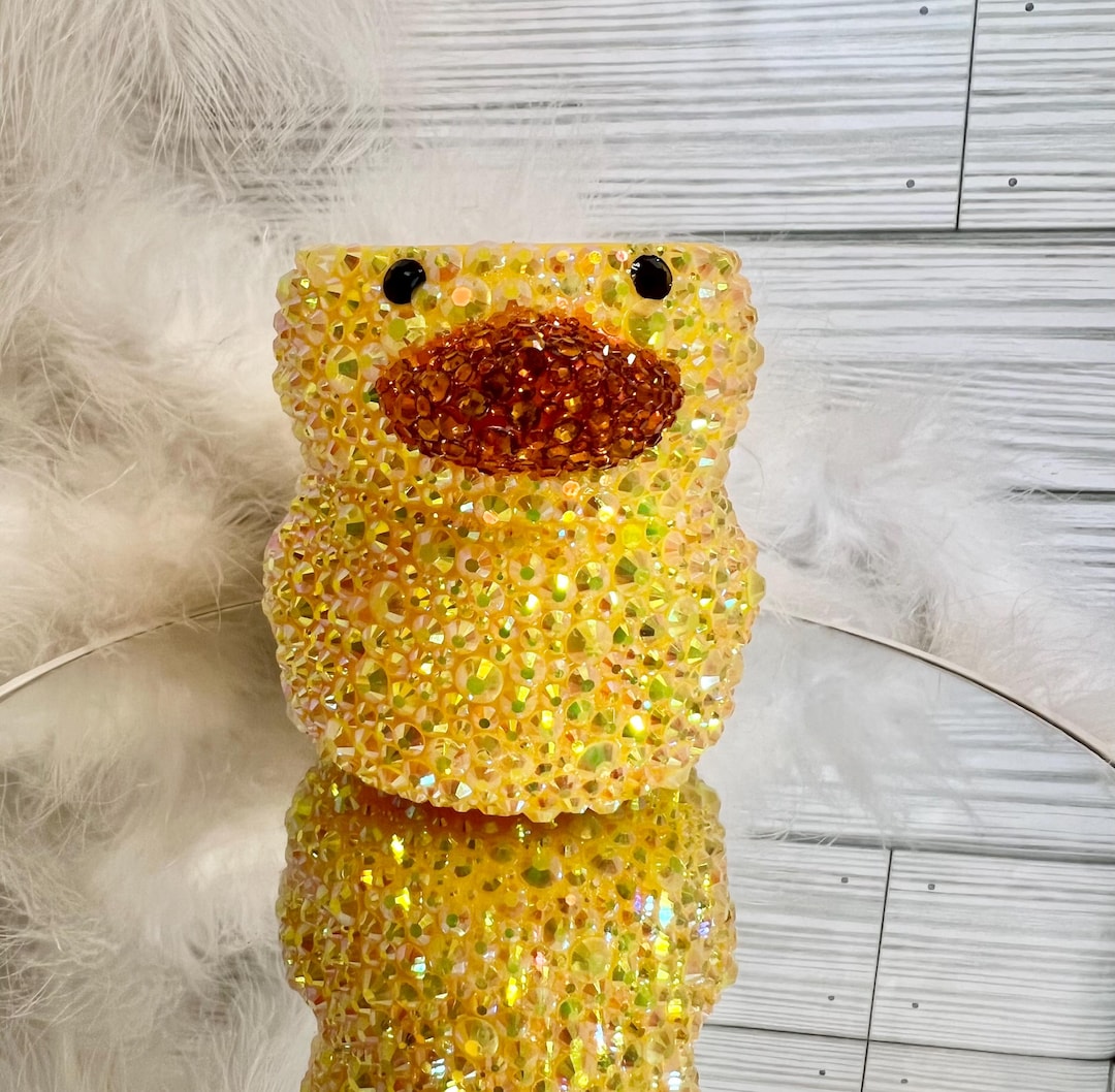 Rhinestone Duck Container, Bedazzled Rubber Duck, Rubber Duck, Duck ...