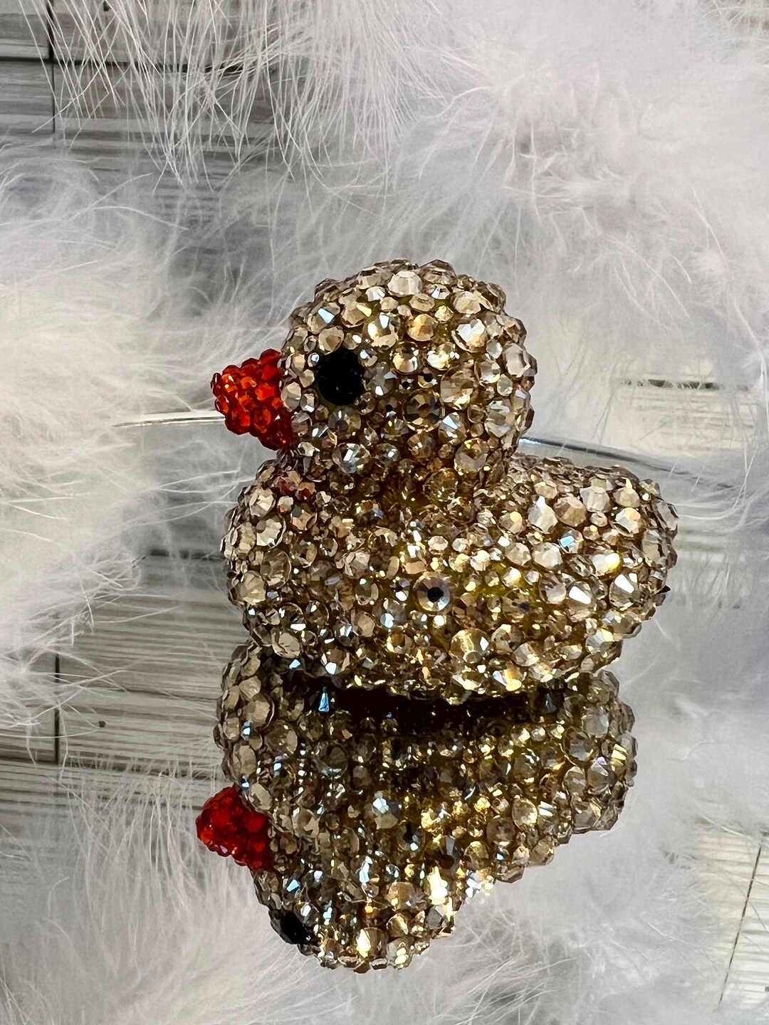Champagne Rhinestone Rubber Duck, Truck Accessories, Car Accessories ...