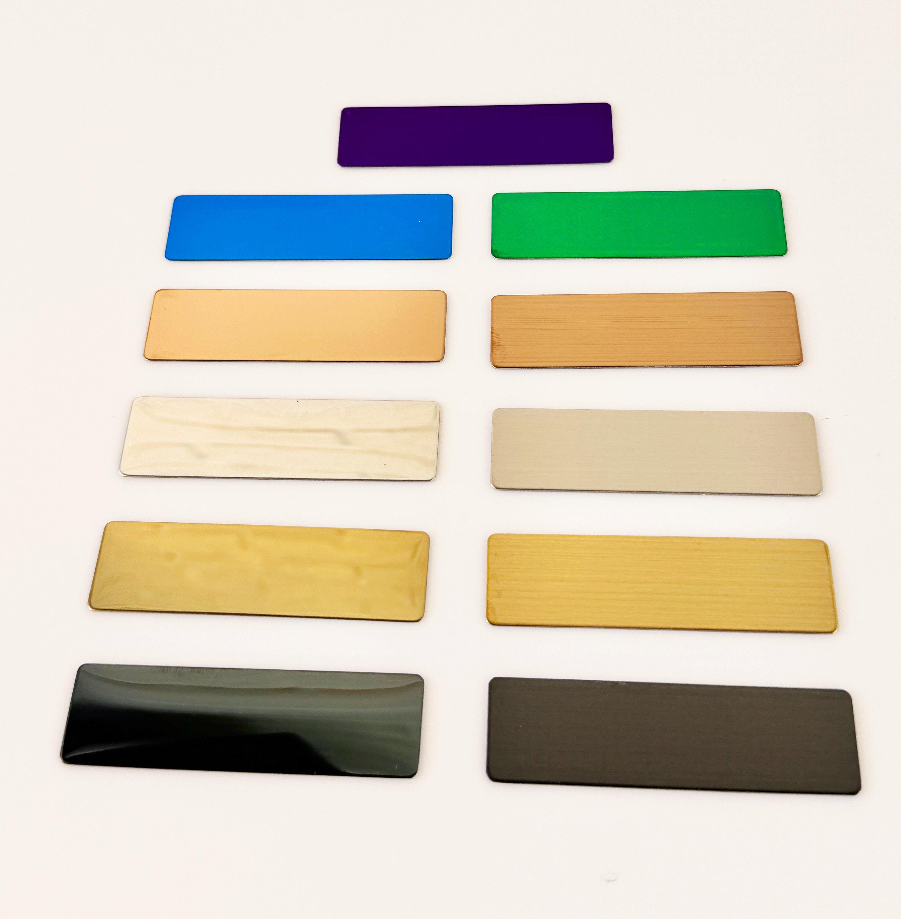 WHOLESALE Blank Metal Name Badges, Blue/green/purple/gold/silver/rose ...