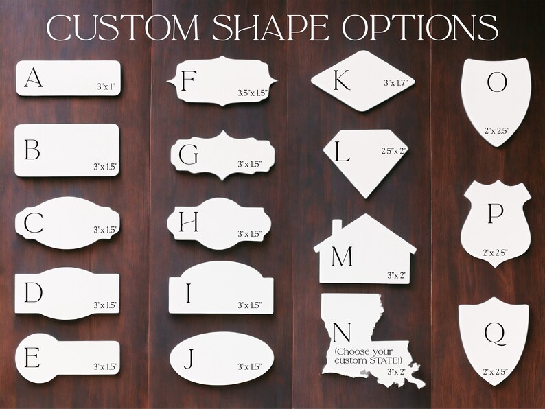 Choose Your SYMBOL Acrylic Name Badge Symbol, Personalized Business Tag ...