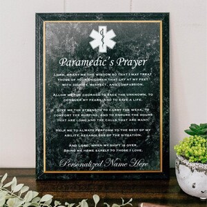 Paramedics Prayer for Emergency Medical Technician Ambulance Ambulatory ...