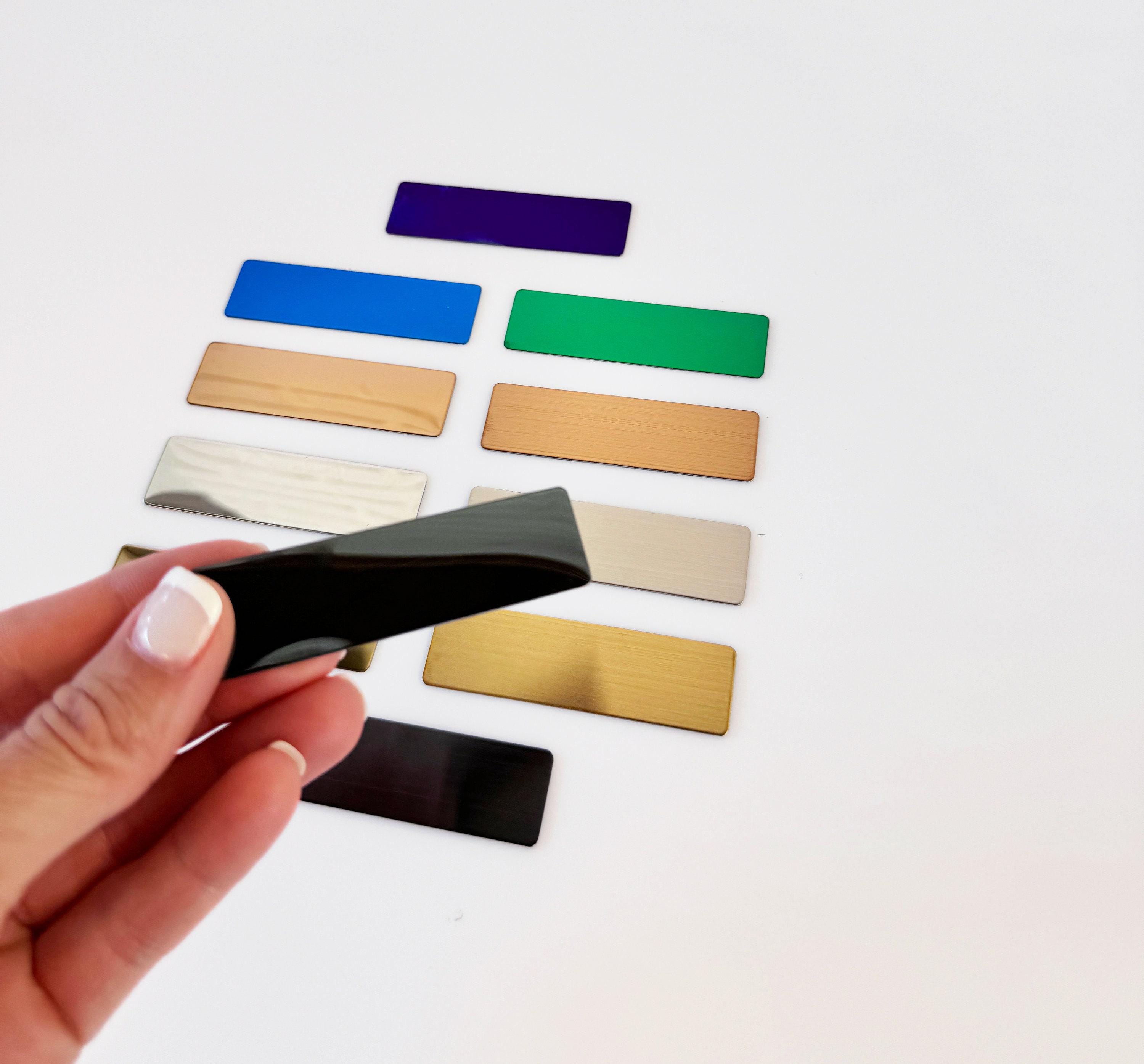 WHOLESALE Blank Metal Name Badges, Blue/green/purple/gold/silver/rose ...