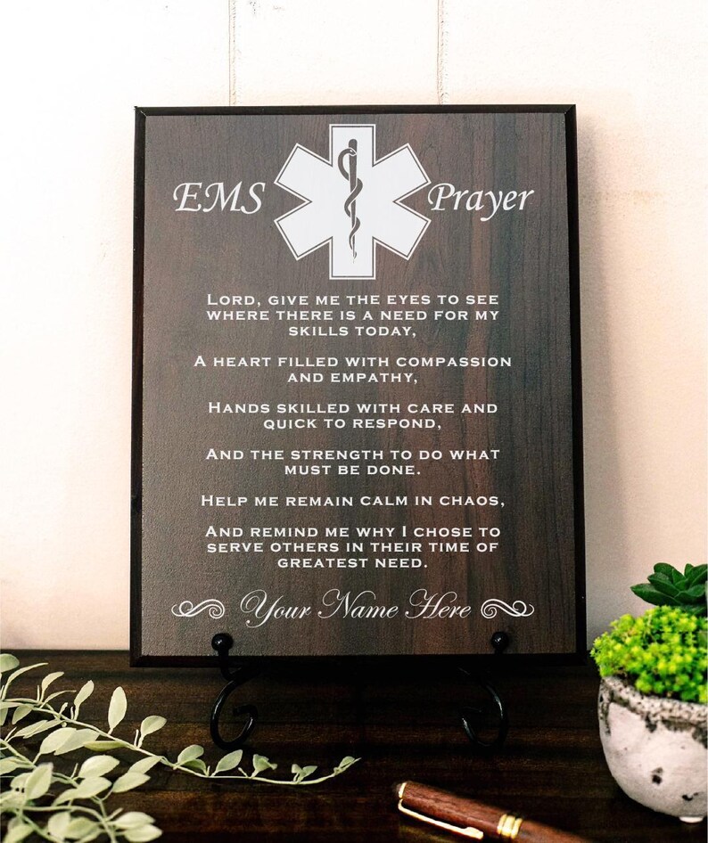 EMS Prayer for Emergency Medical Technician Ambulance Ambulatory Care ...