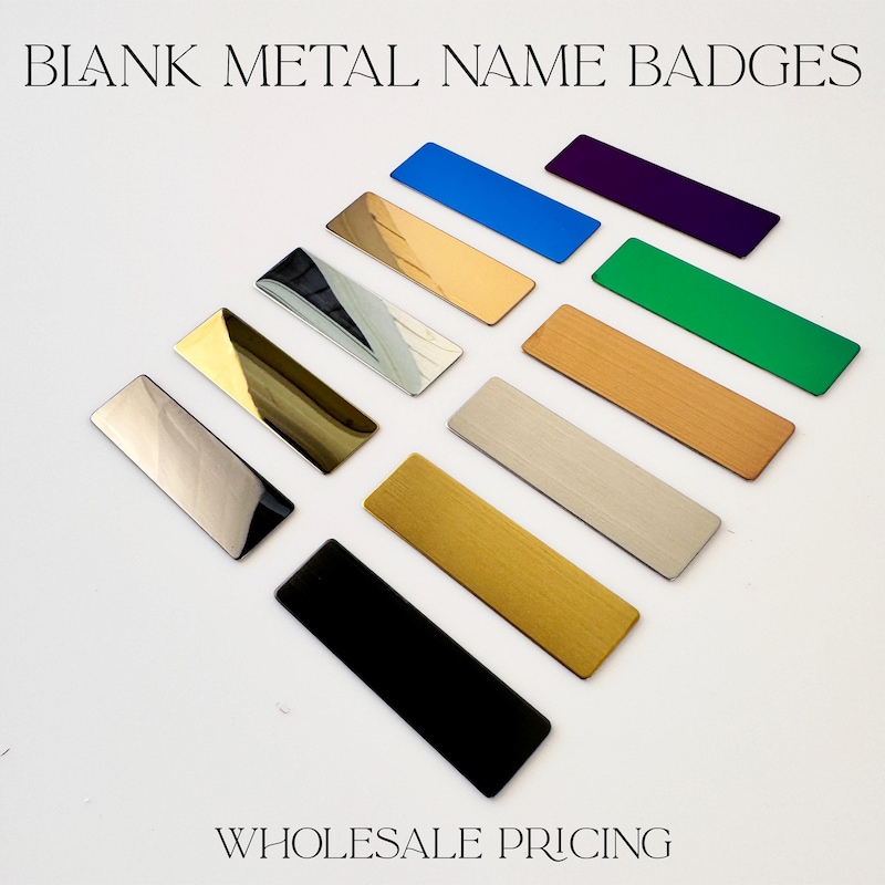 Adhesive Blank Name Tag - Etsy