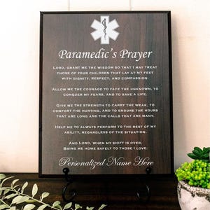 Paramedics Prayer for Emergency Medical Technician Ambulance Ambulatory ...