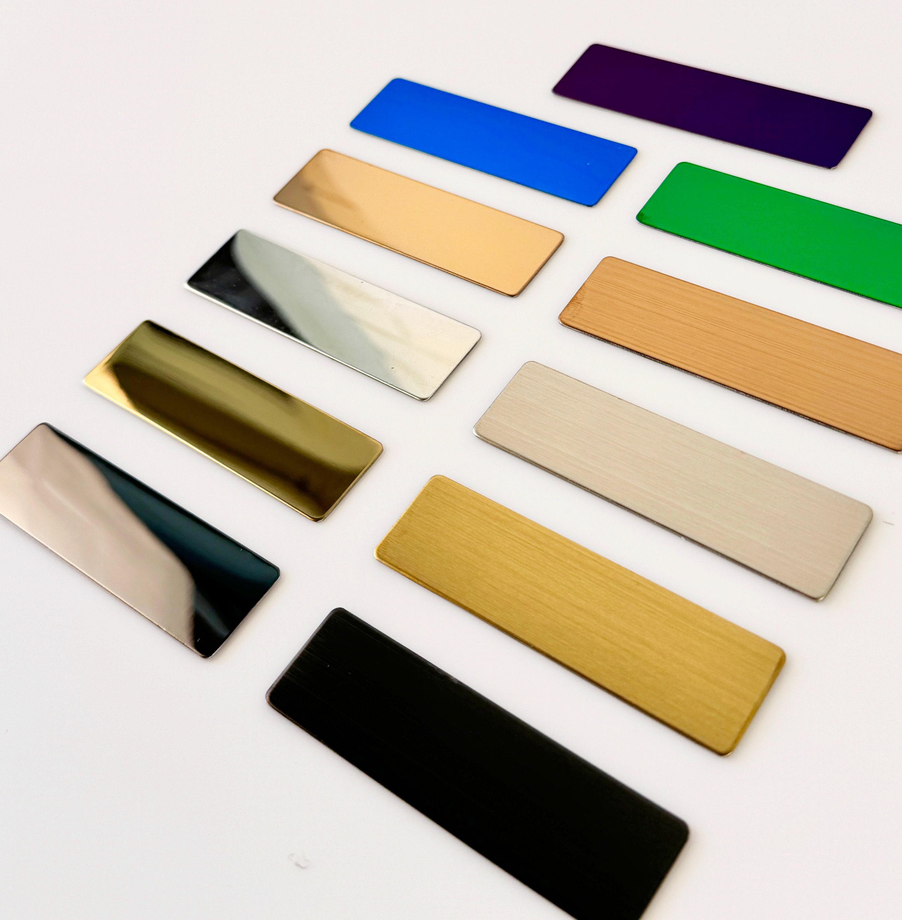 WHOLESALE Blank Metal Name Badges, Blue/green/purple/gold/silver/rose ...
