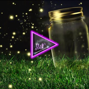 Digital Background, Firefly Backdrop, Firefly Jar, Instant Download ...