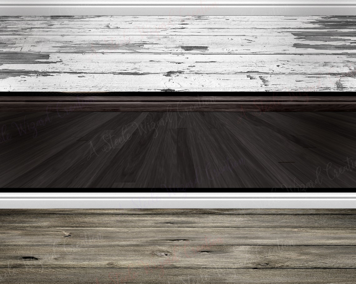 Rustic Wood Floors Baseboard Floors Clipart Overlays. Mockup - Etsy