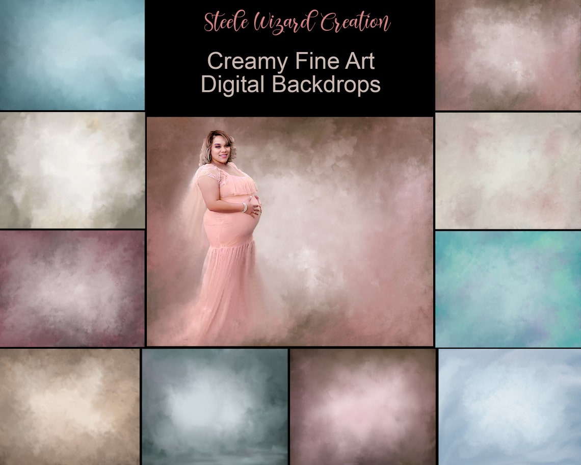 Creamy Fine Art Textures Soft Dreamy Digital Backgrounds - Etsy