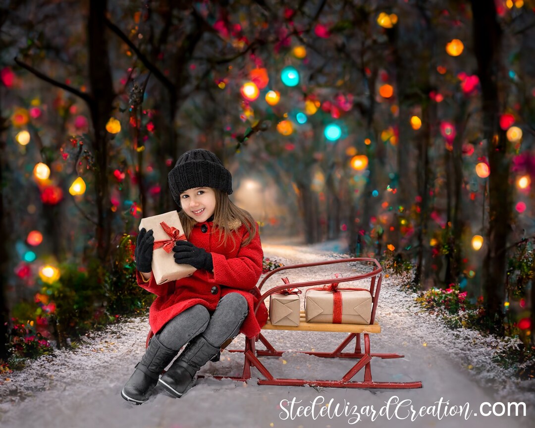 Digital Backdrop, Winter Background, Enchanted Fairytale, Snow Backdrop ...