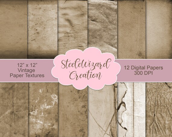 Paper Texture Digital Paper Vintage Paper Download Ephemera - Etsy