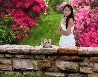 INSTANT DOWNLOAD Spring in the Forest Spring Digital Background for Ps ...