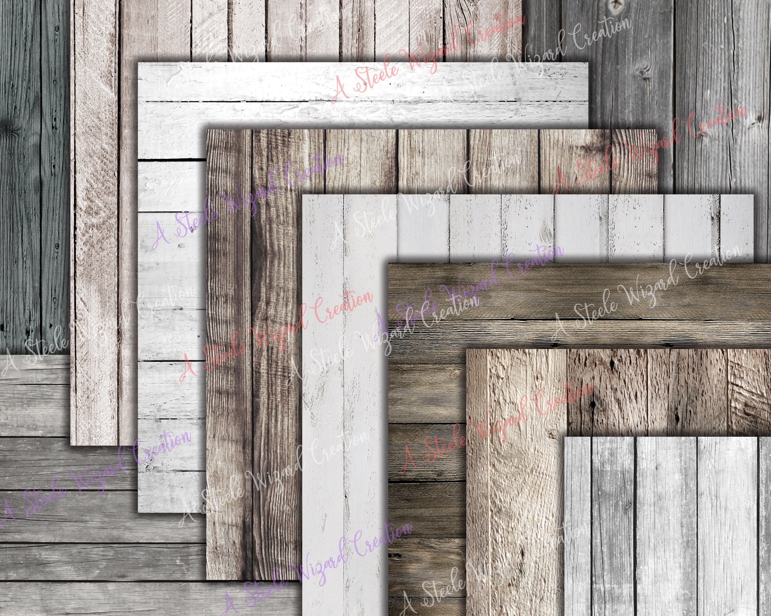 Rustic Wood Light Wood Digital Paper Printable Diy - Etsy