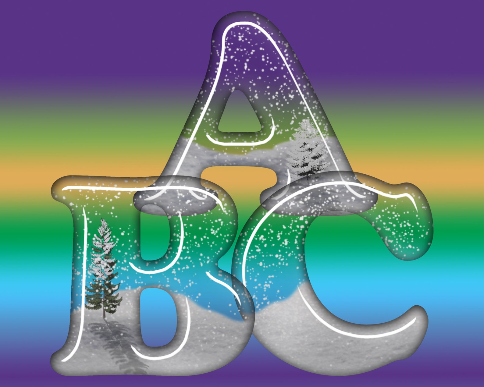 Snow Globe Alphabet Monogram Font Clipart, Transparent Snow Globe ...